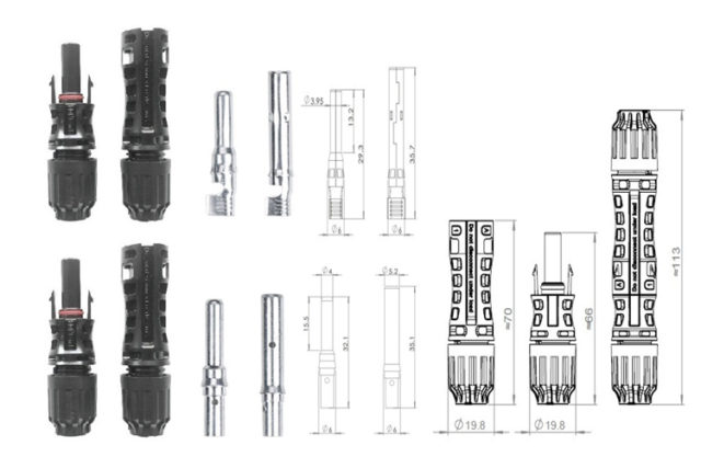 PV-LTN4 1500V 30A 50A Solar Panel MC4 Connector - Cixi Longteng ...